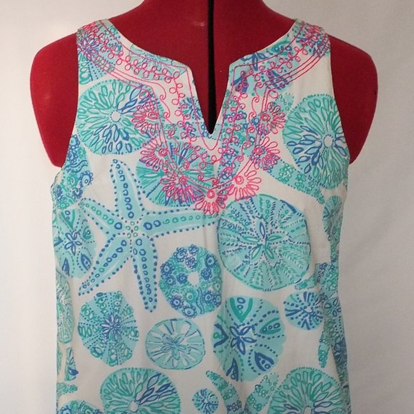 Lilly Pulitzer | Dresses | Lilly Pulitzer Starfish Sea Urchins Girls ...